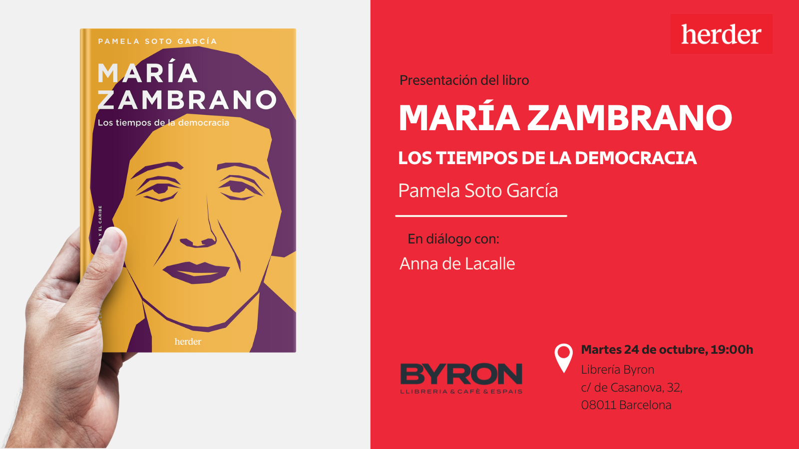 Presentación Del Libro María Zambrano Los Tiempos De La Democracia